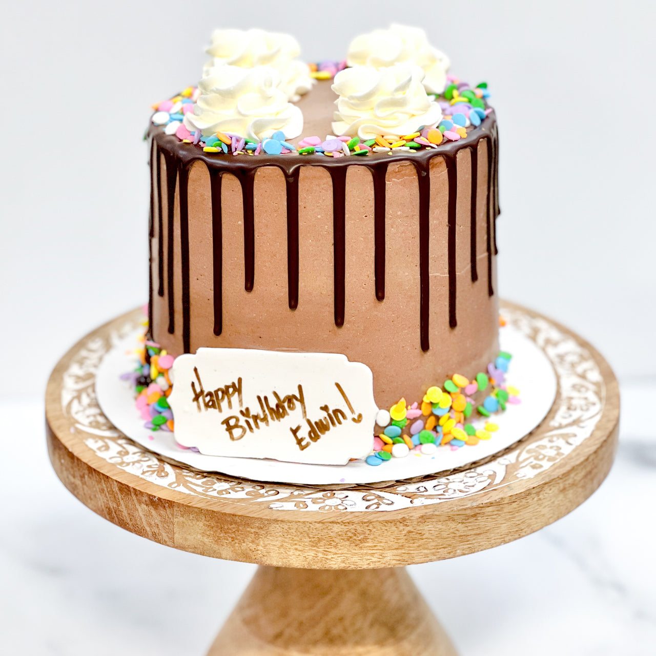 Chocolate Vanilla Kiss Cake – Sweet Treasures